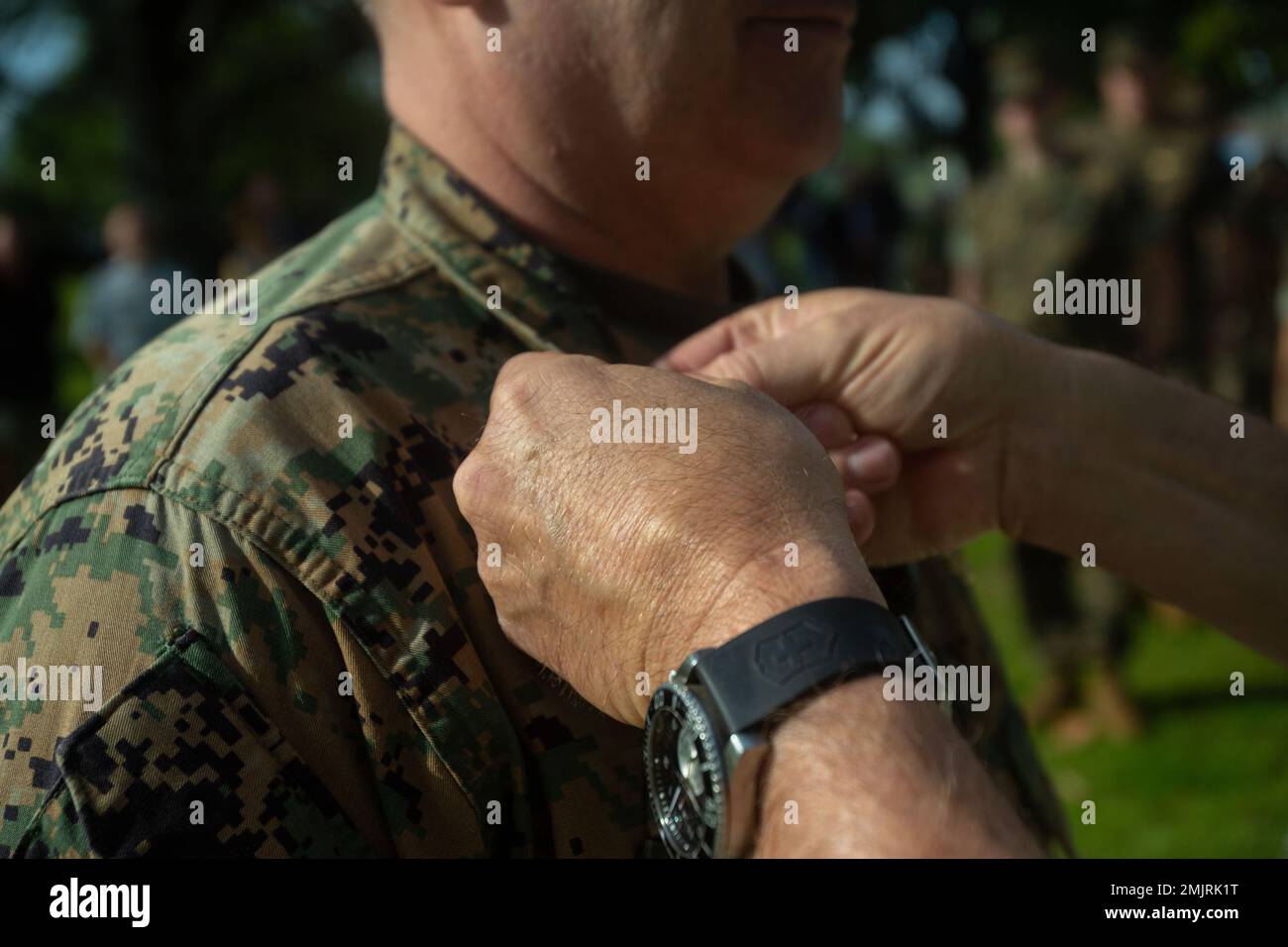 U.S. Navy Cmdr. James M. Peugh, the command chaplain with Marine Corps ...