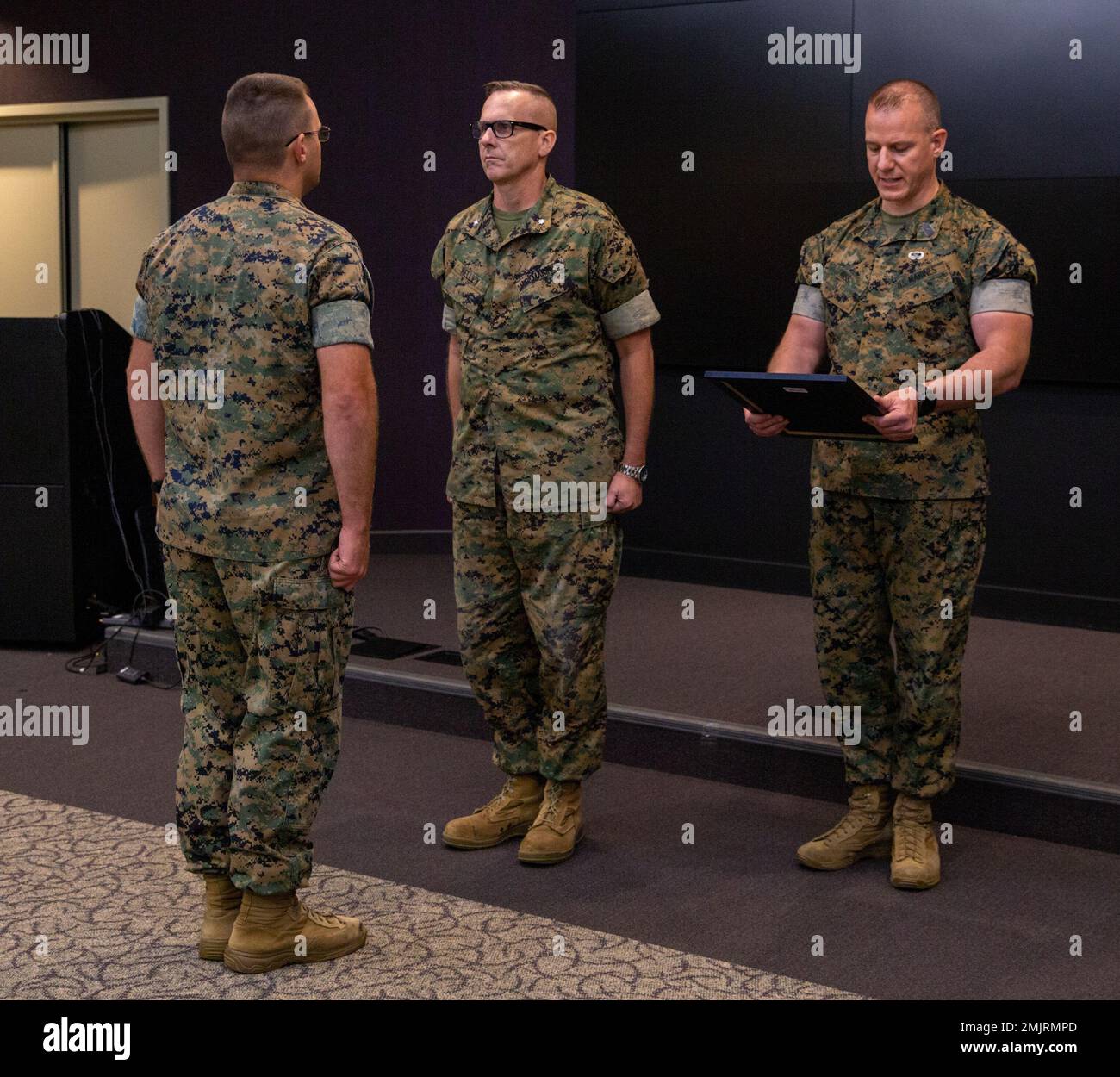 U.S. Marine Corps Maj. Andrew Ezell, the comptroller of 4th Marine ...