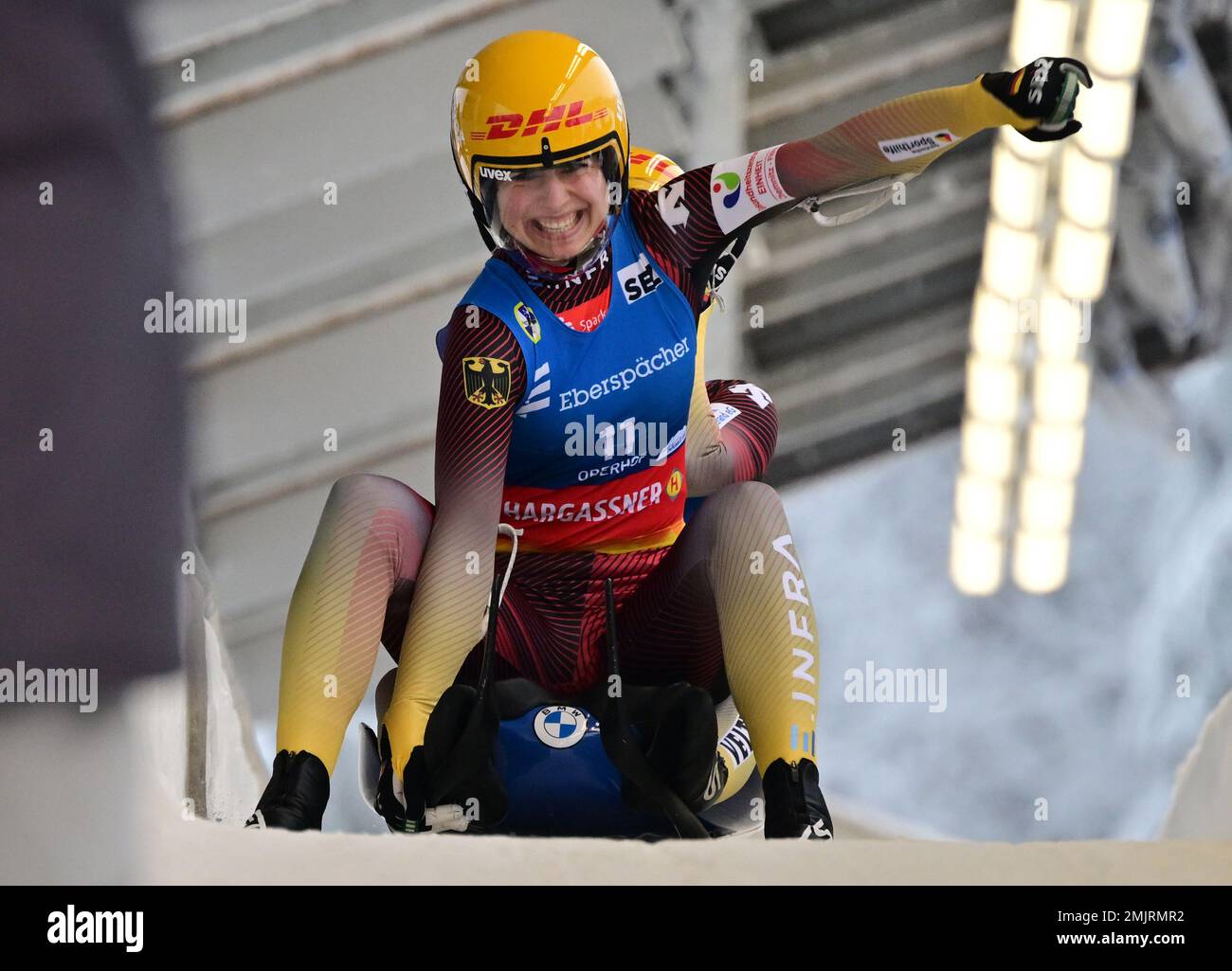 Oberhof, Germany. 28th Jan, 2023. Luge, World Championship, doubles ...