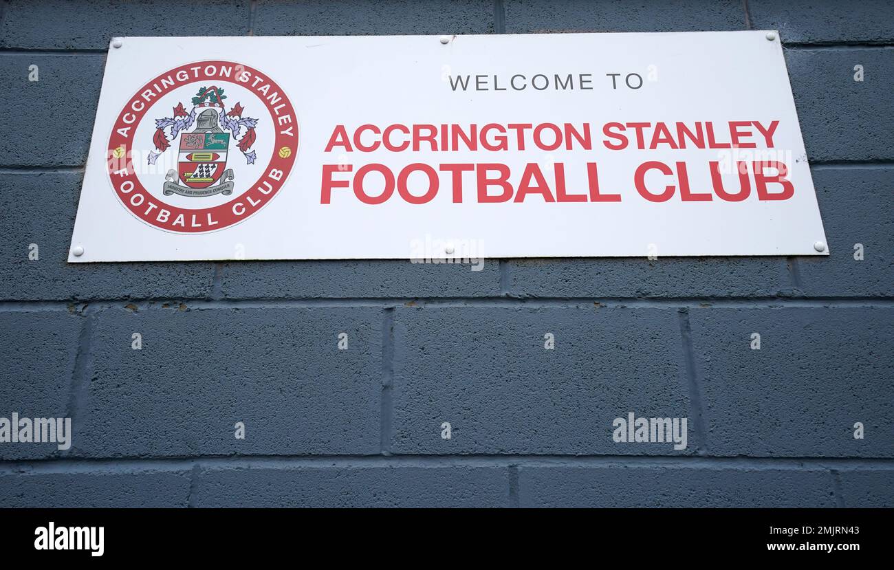 Accrington stanley and sign hi-res stock photography and images - Alamy