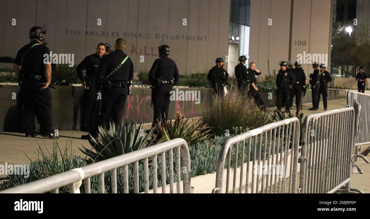 Los Angeles, California, USA. 27th Jan, 2023. LAPD Police in front of ...