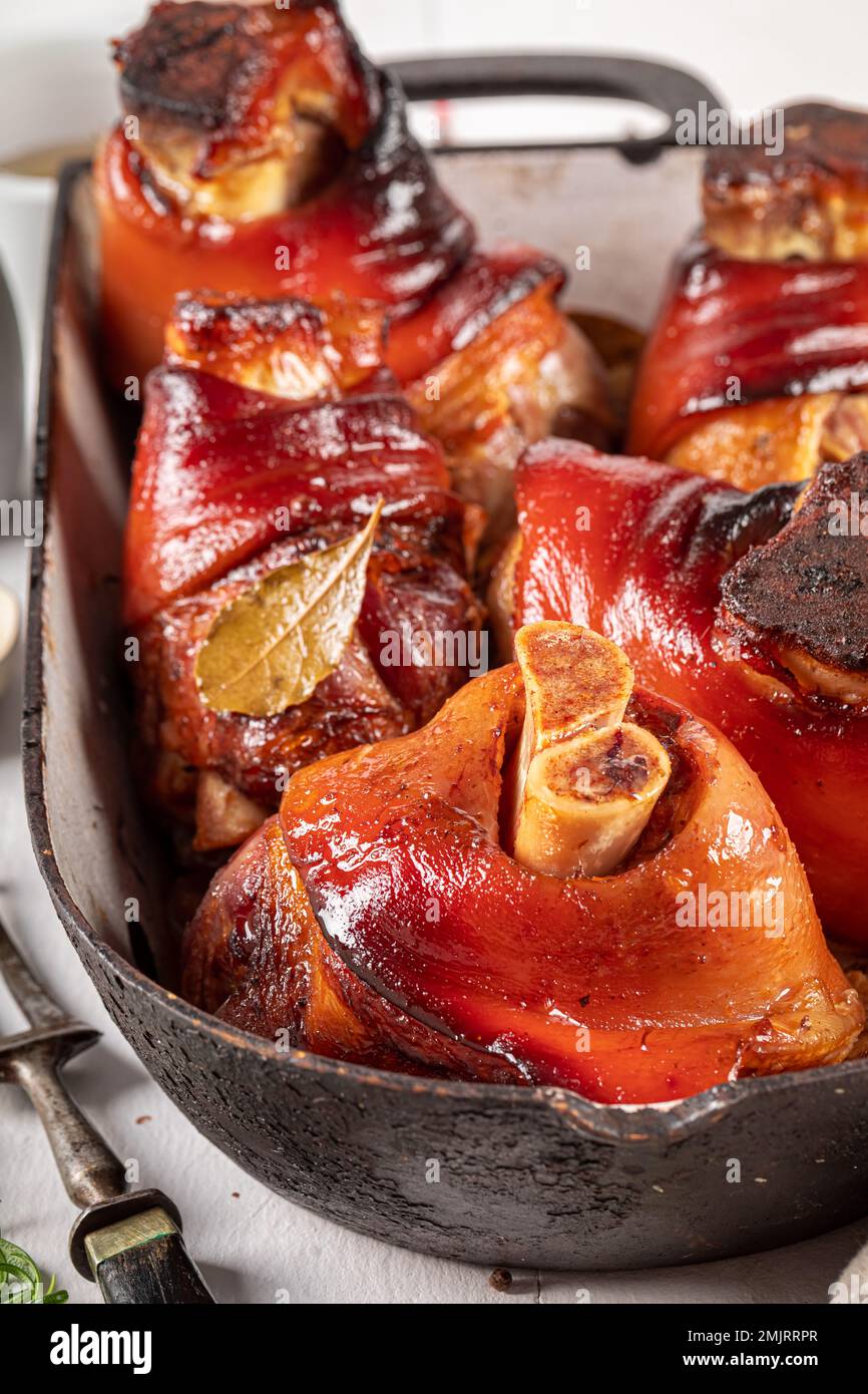 Raw pork knuckle on hi-res stock photography and images - Alamy