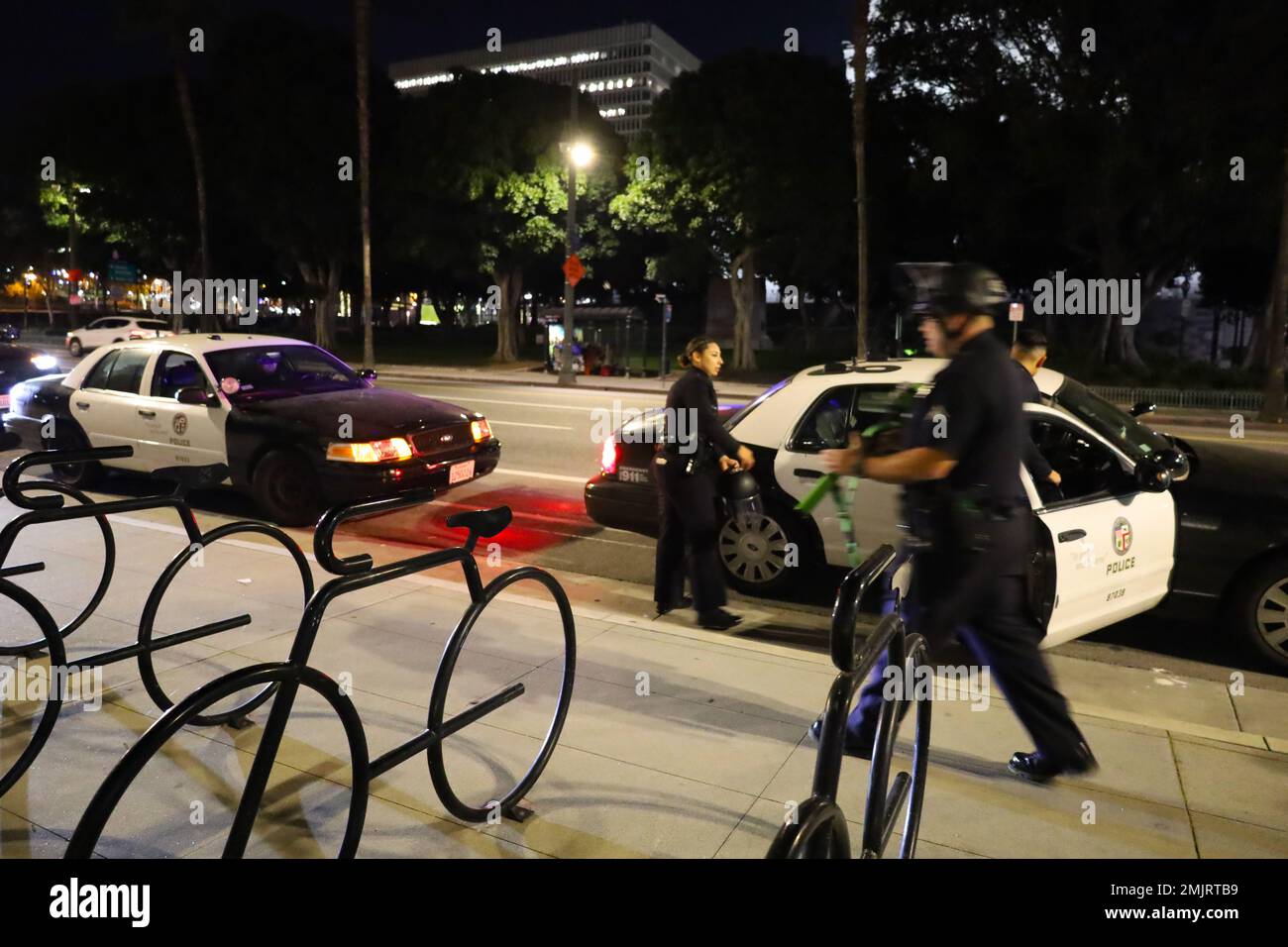 Los Angeles, California, USA. 27th Jan, 2023. After a peaceful vigil ...