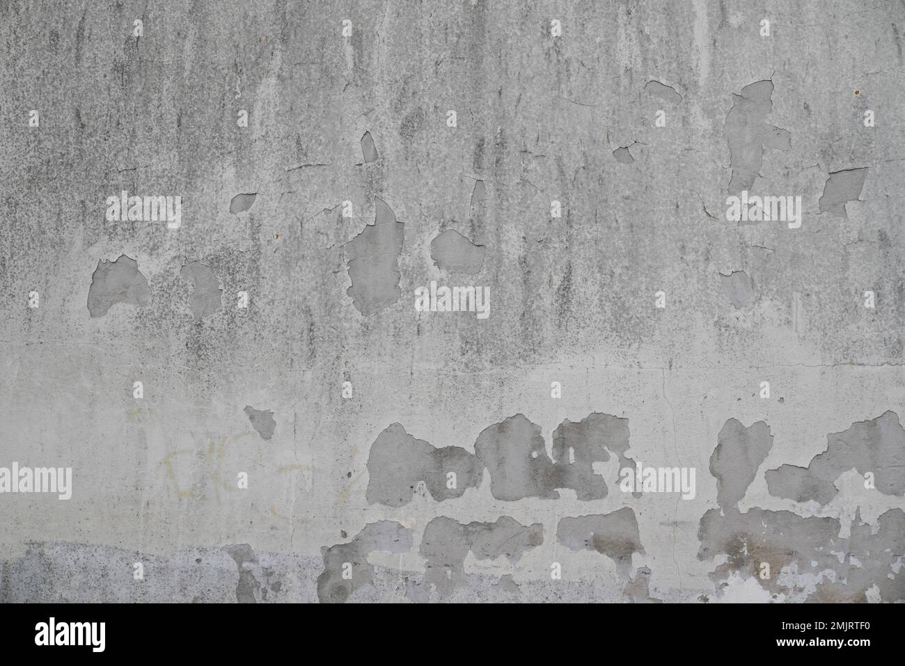 ancient grey painted rustic gray cement old facade building background ...