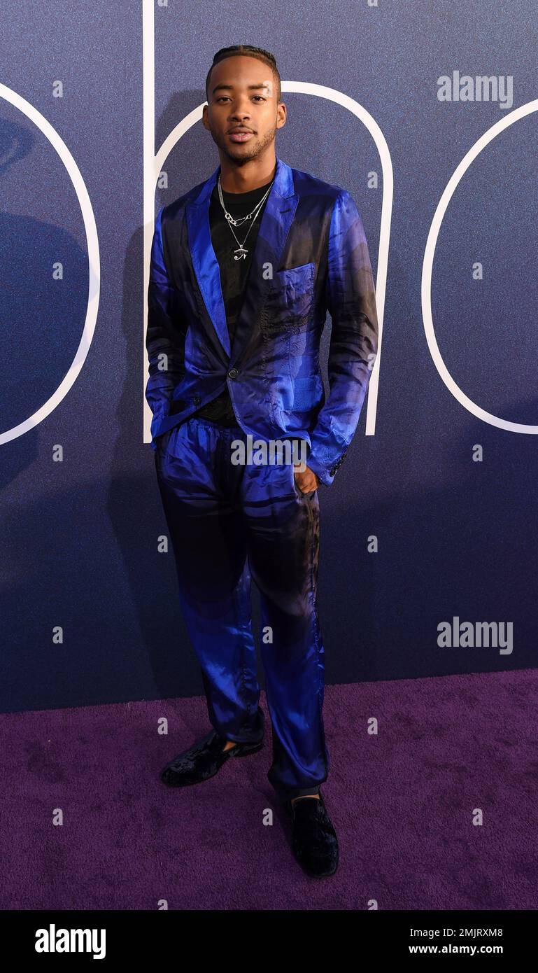 Algee Smith, a cast member in the HBO drama series "Euphoria," poses at ...
