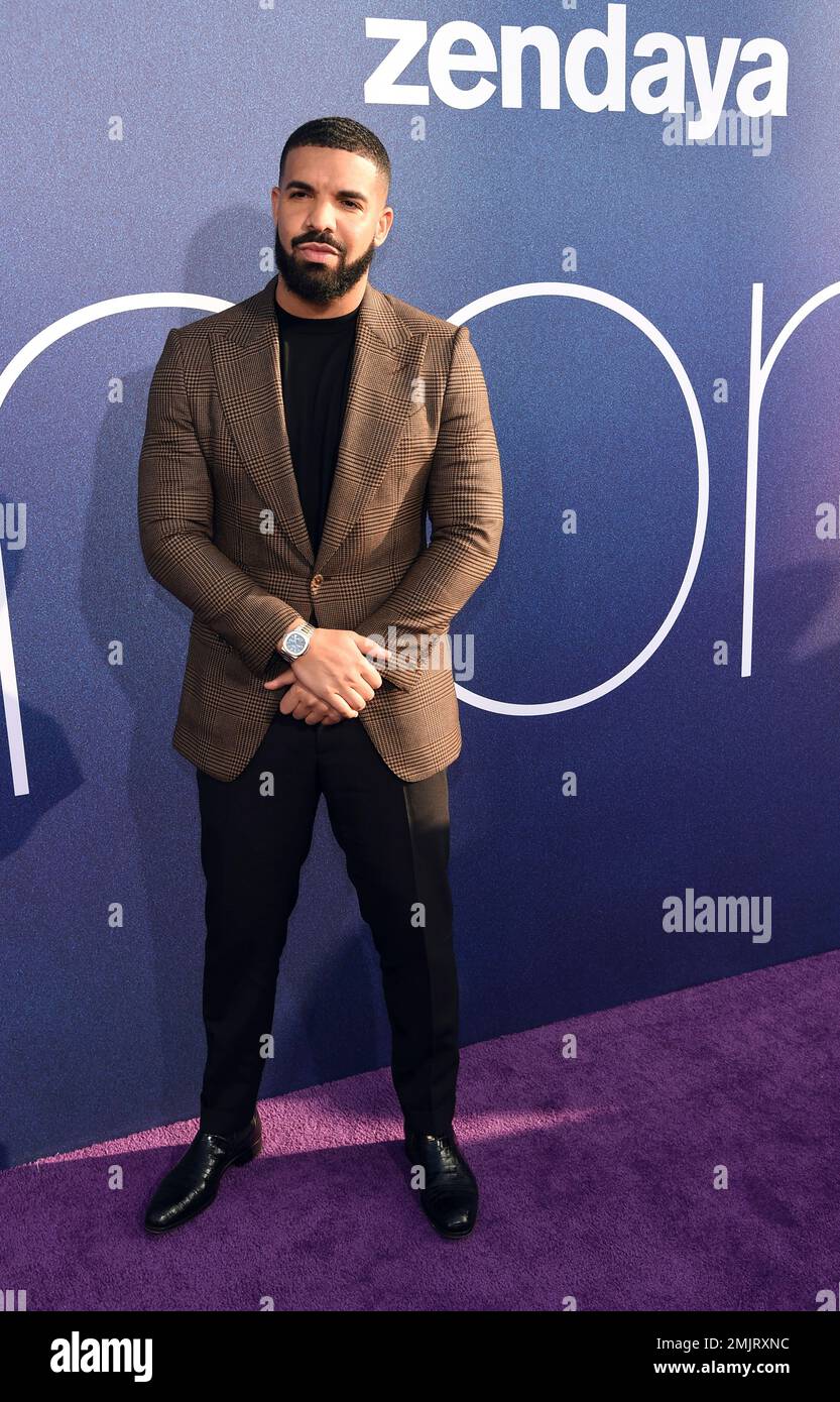 Drake, an executive producer of the HBO drama series "Euphoria," poses ...