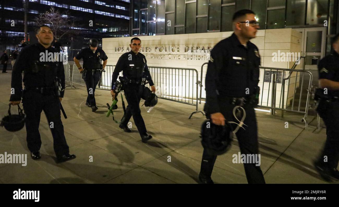 Los Angeles, California, USA. 27th Jan, 2023. After a peaceful vigil ...