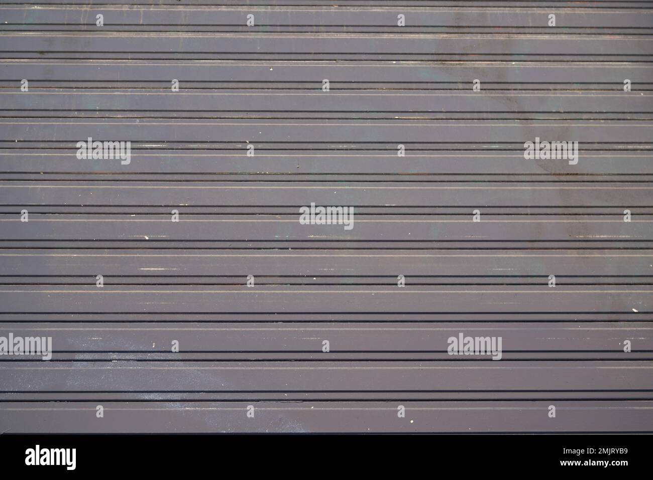 Background pattern of grey steel store metal curtain shuttle rolling ...