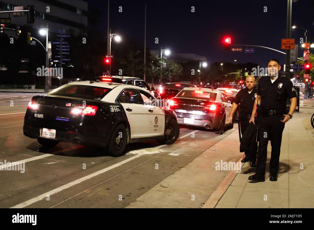 Los Angeles, California, USA. 27th Jan, 2023. After a peaceful vigil ...