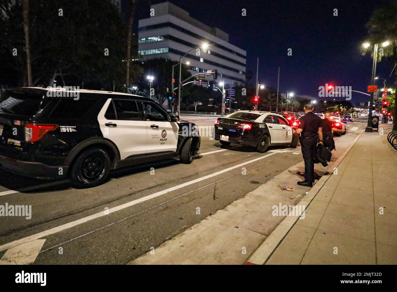 Los Angeles, California, USA. 27th Jan, 2023. After a peaceful vigil ...