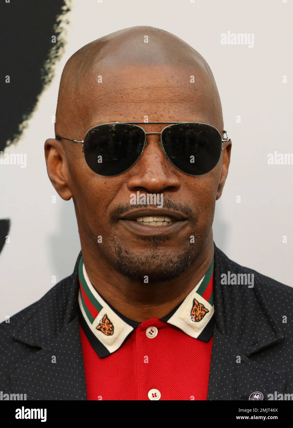 Jaimie Fox attends the world premiere of the Black Godfather at ...