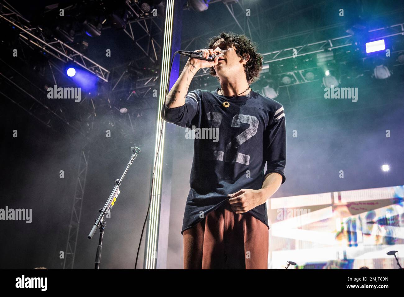 Matthew Healy of The 1975 performs at the Bunbury Music Festival on ...