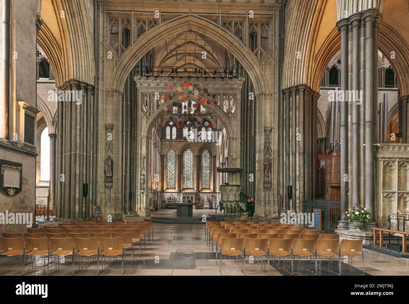 Internal Views of Salisbury Cathedral Stock Photo - Alamy