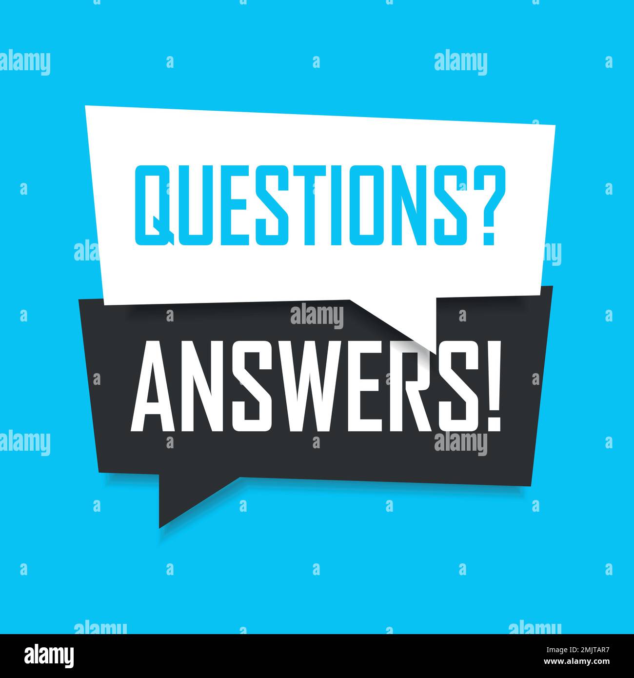 Question mark icon in flat style. Faq vector illustration on isolated background. Ask help sign ...