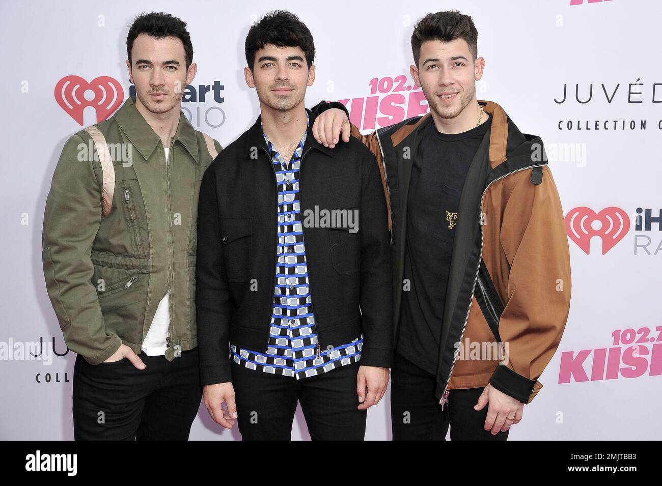 Kevin Jonas, from left, Joe Jonas and Nick Jonas attend 2019 Wango ...