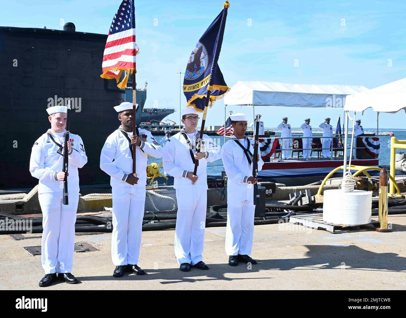 220901-N-JO245-1040 NORFOLK, Va. (Sept. 1, 2022) – Sailors assigned to ...