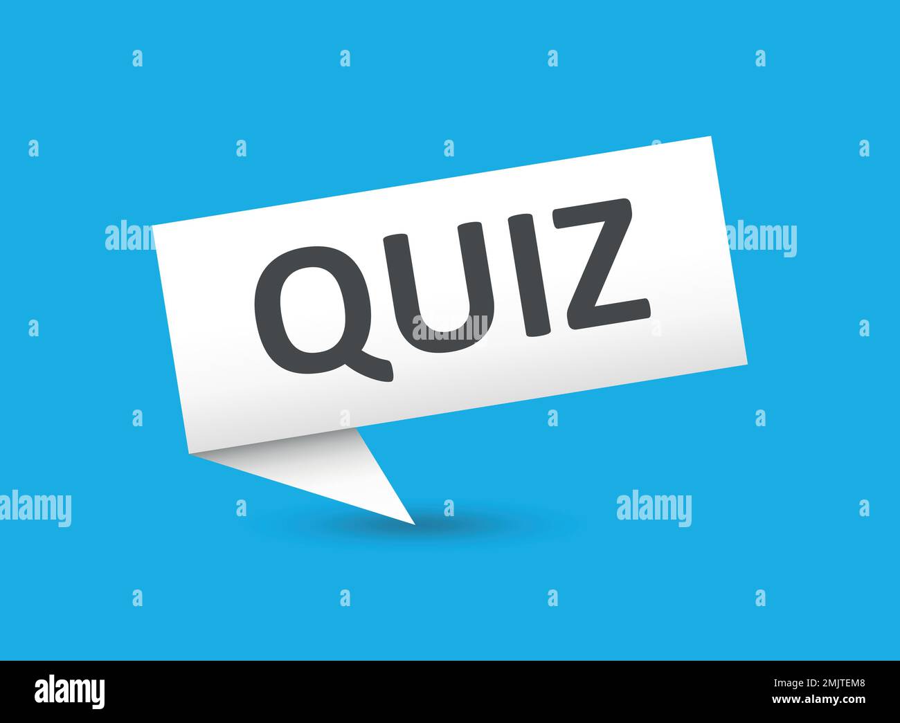 Quiz guess social media icon in flat style. Faq vector illustration on ...
