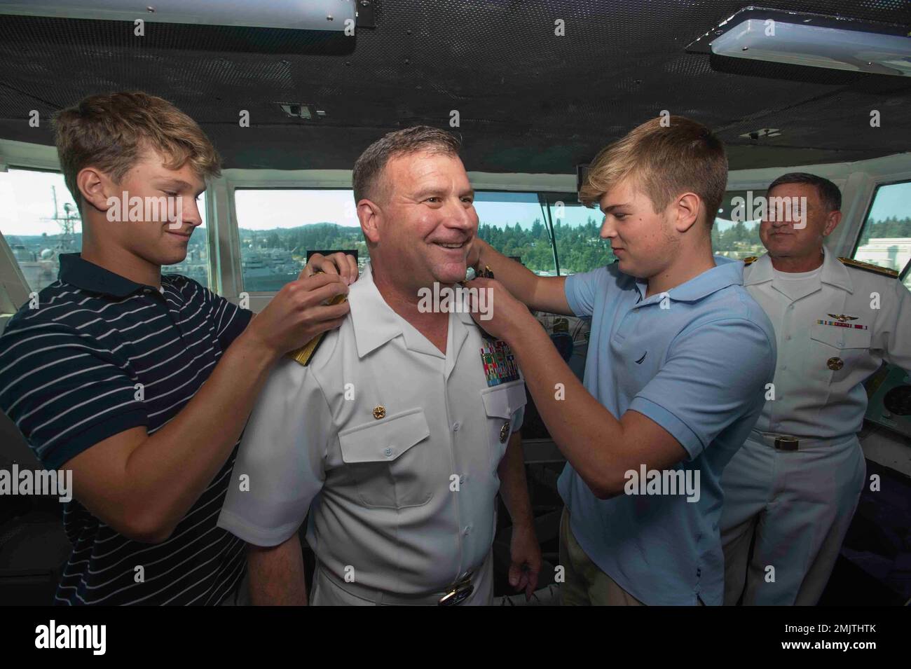 220901-N-EB640-1003 BREMERTON, WA Rear Admiral (Upper Half) Christopher ...