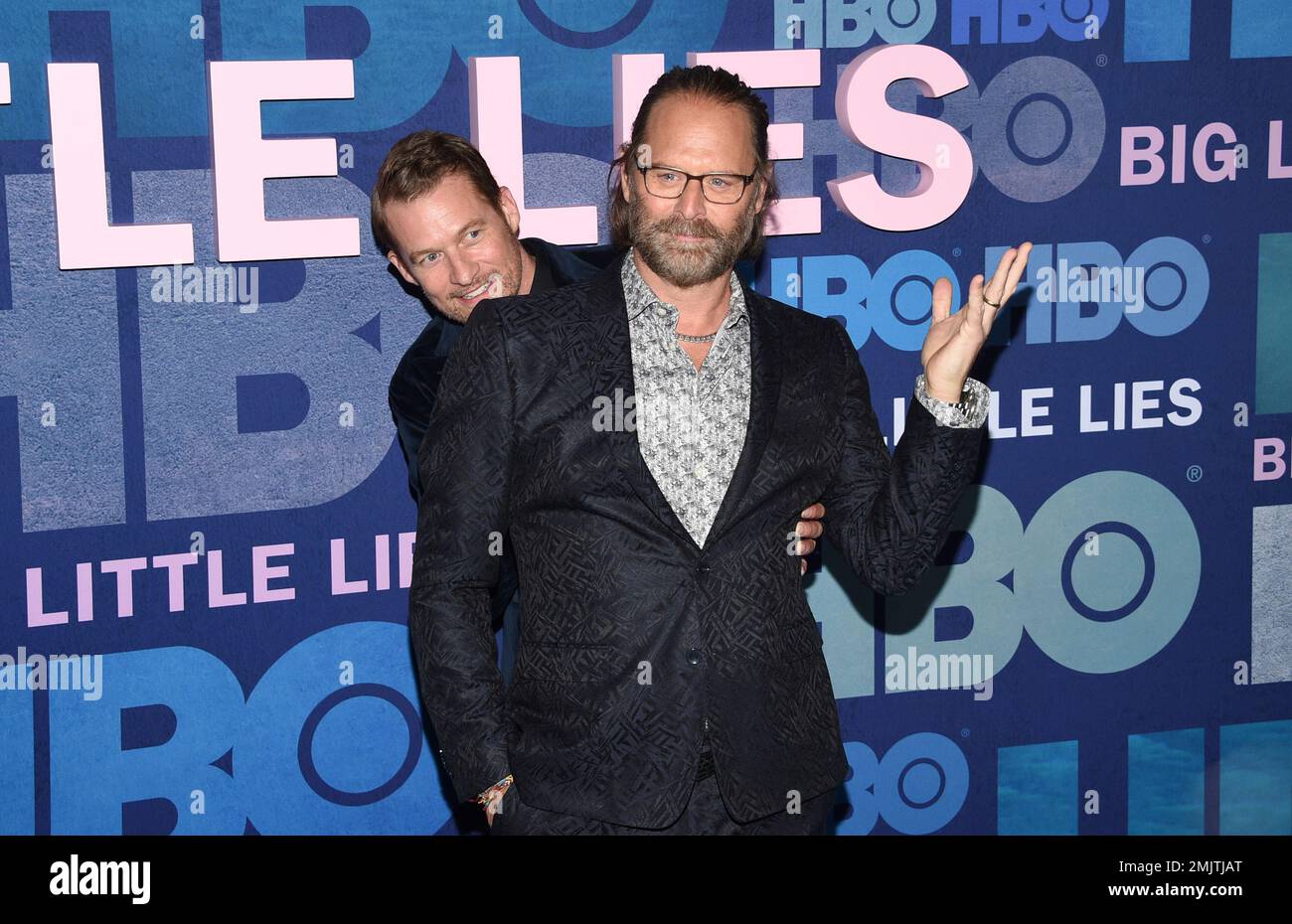 Actors Jeffrey Nordling, right, and James Tupper attend the premiere of ...