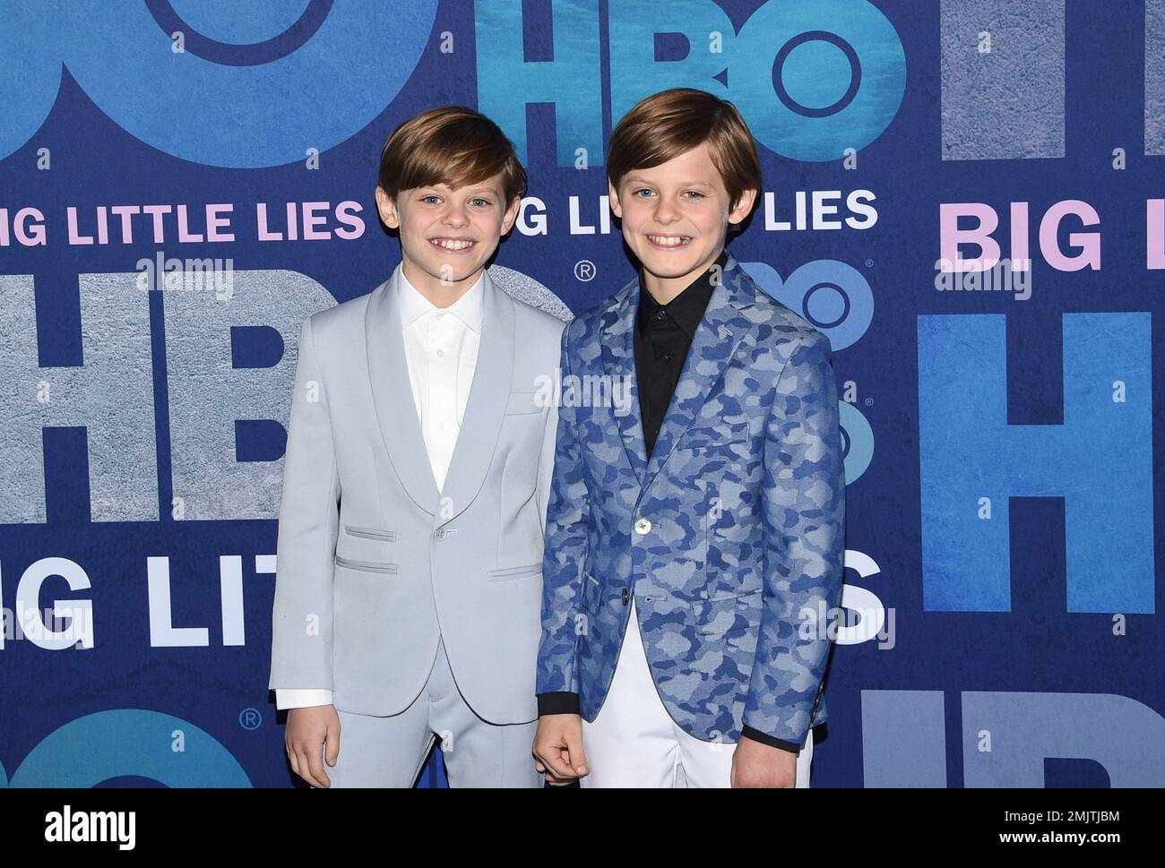 Twin brothers Nicholas Crovetti, left, and Cameron Crovetti attend the ...
