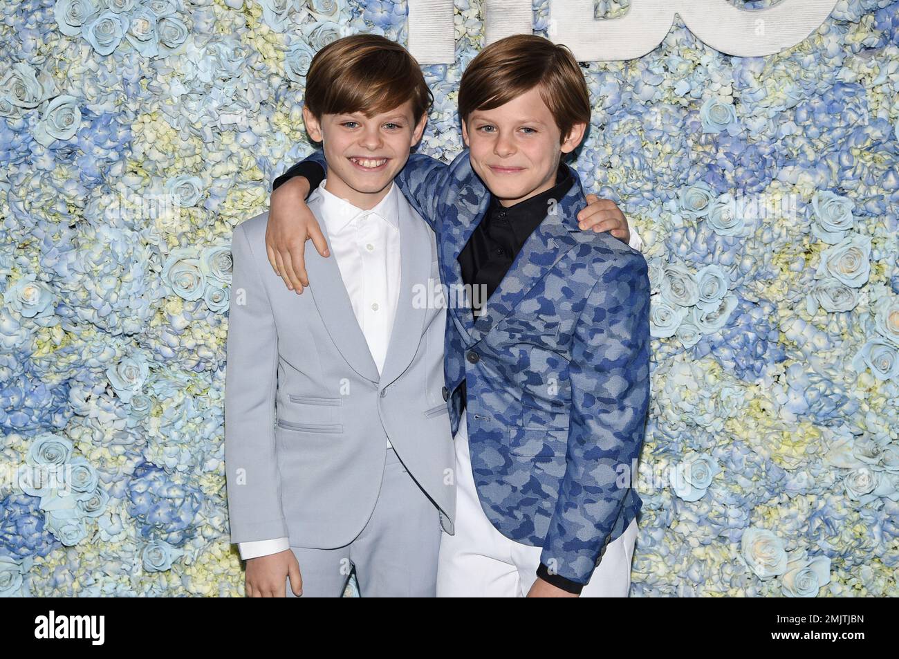 Twin brothers Nicholas Crovetti, left, and Cameron Crovetti attend the ...