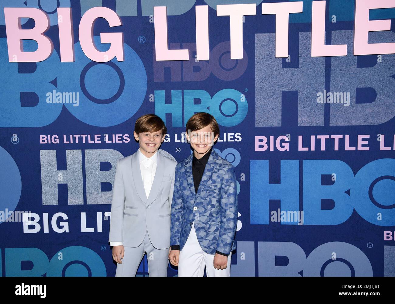 Twin brothers Nicholas Crovetti, left, and Cameron Crovetti attend the ...