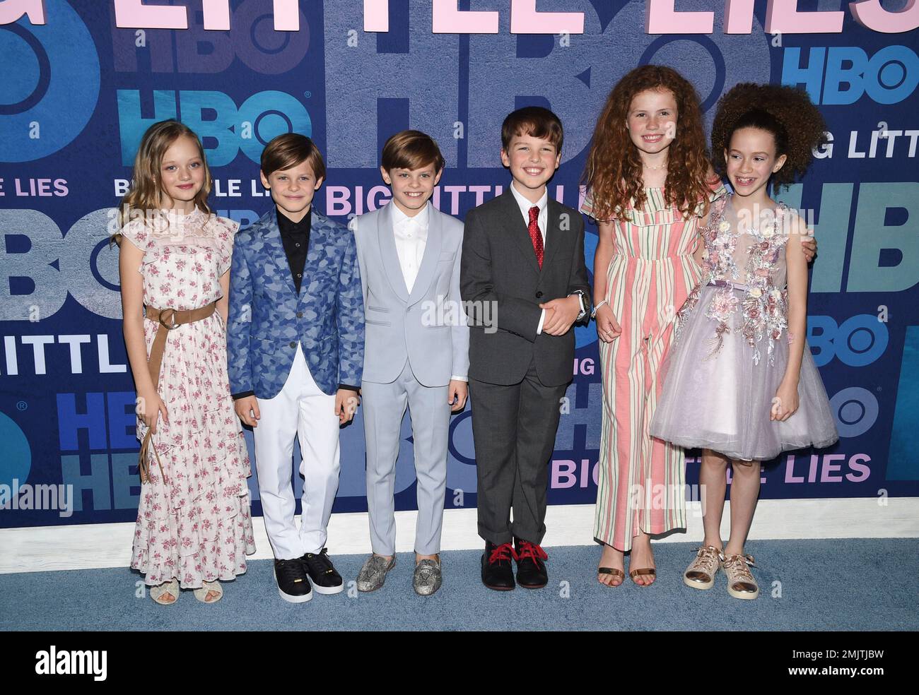 Actors, from left, Ivy George, Cameron Crovetti, Nicholas Crovetti ...