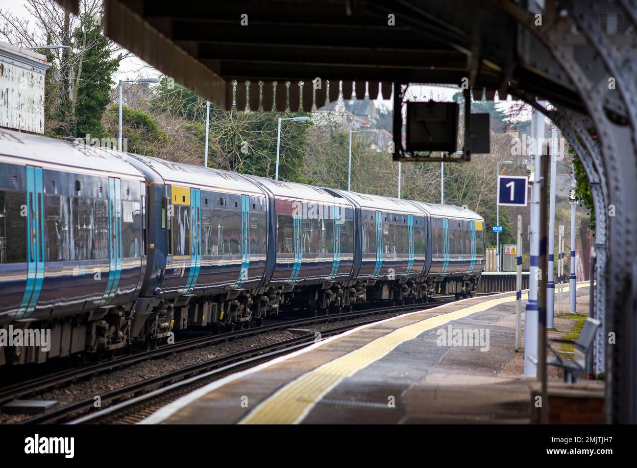 The Southeastern railways station at Whitstable,Kent, UK. Whitstable is ...