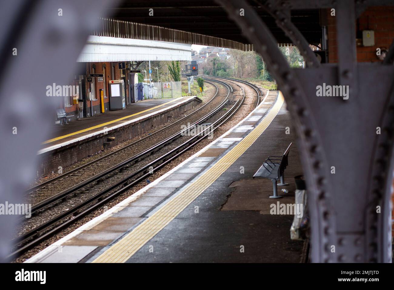 The Southeastern railways station at Whitstable,Kent, UK. Whitstable is ...