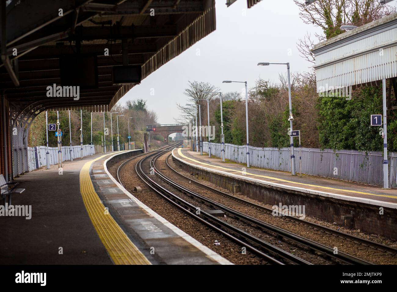 The Southeastern railways station at Whitstable,Kent, UK. Whitstable is ...