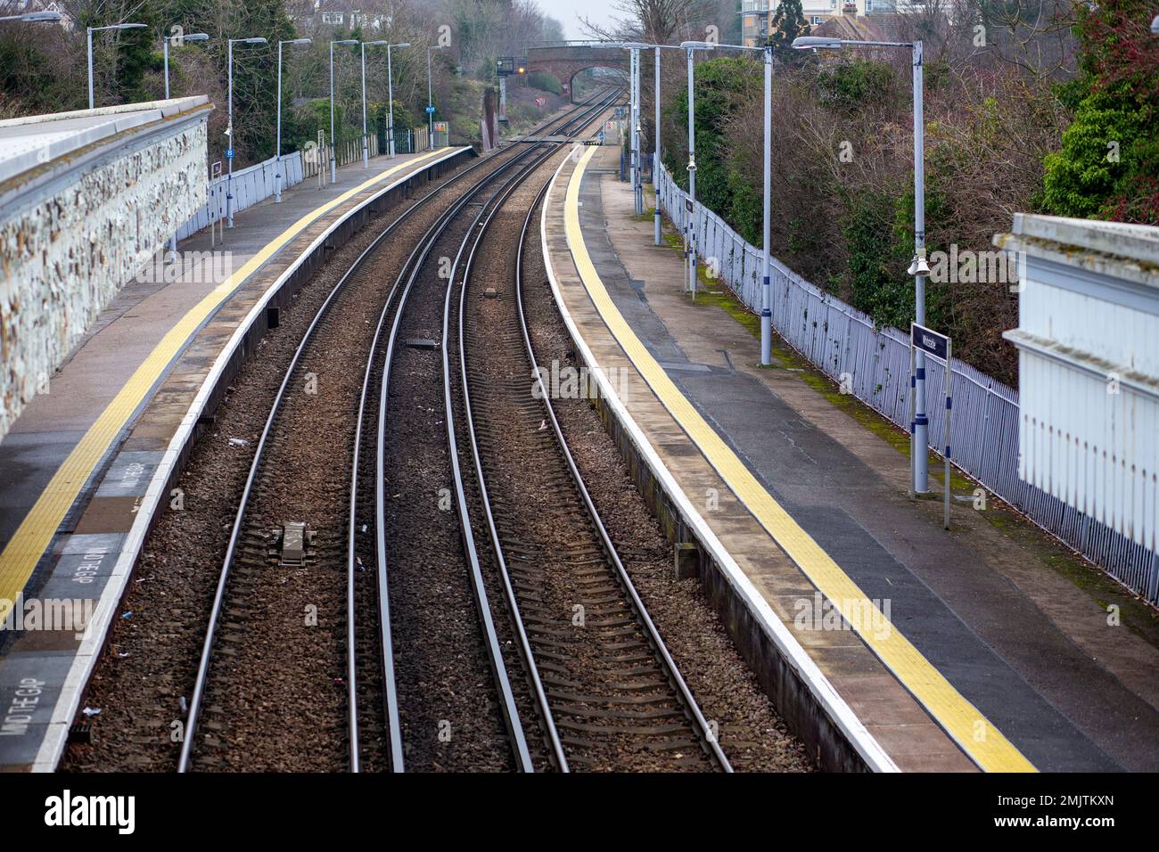 The Southeastern railways station at Whitstable,Kent, UK. Whitstable is ...