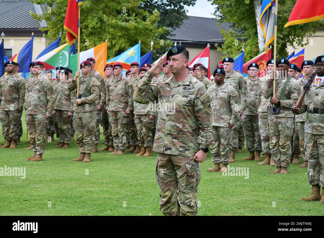 Command Sergeant Major Reese W. Teakell, incoming Command Sgt. Maj ...