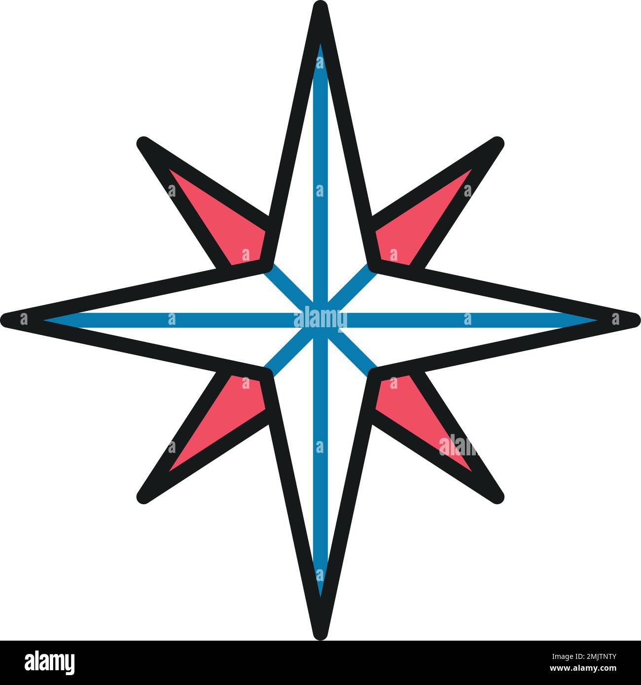compass rose nautical Stock Vector Image & Art - Alamy