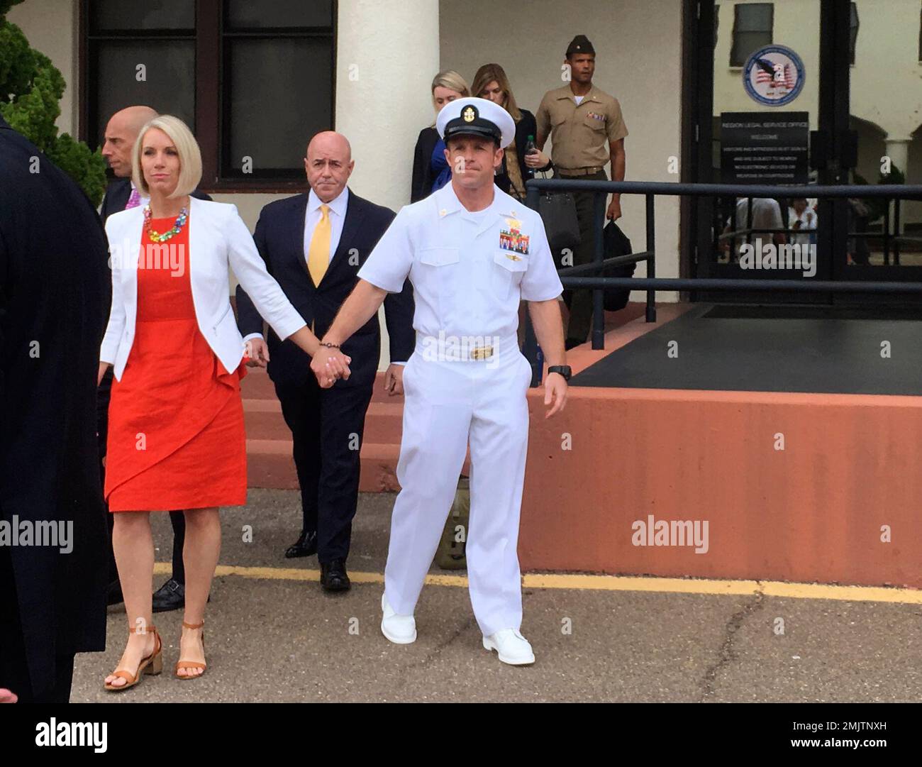 Navy Special Operations Chief Edward Gallagher leaves a military ...