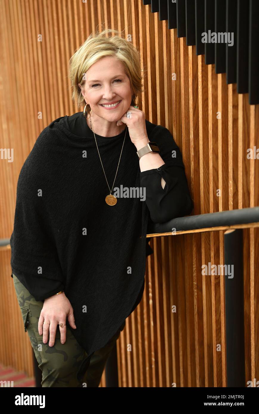 In this April 16, 2019 photo, research professor Brene Brown, star of ...