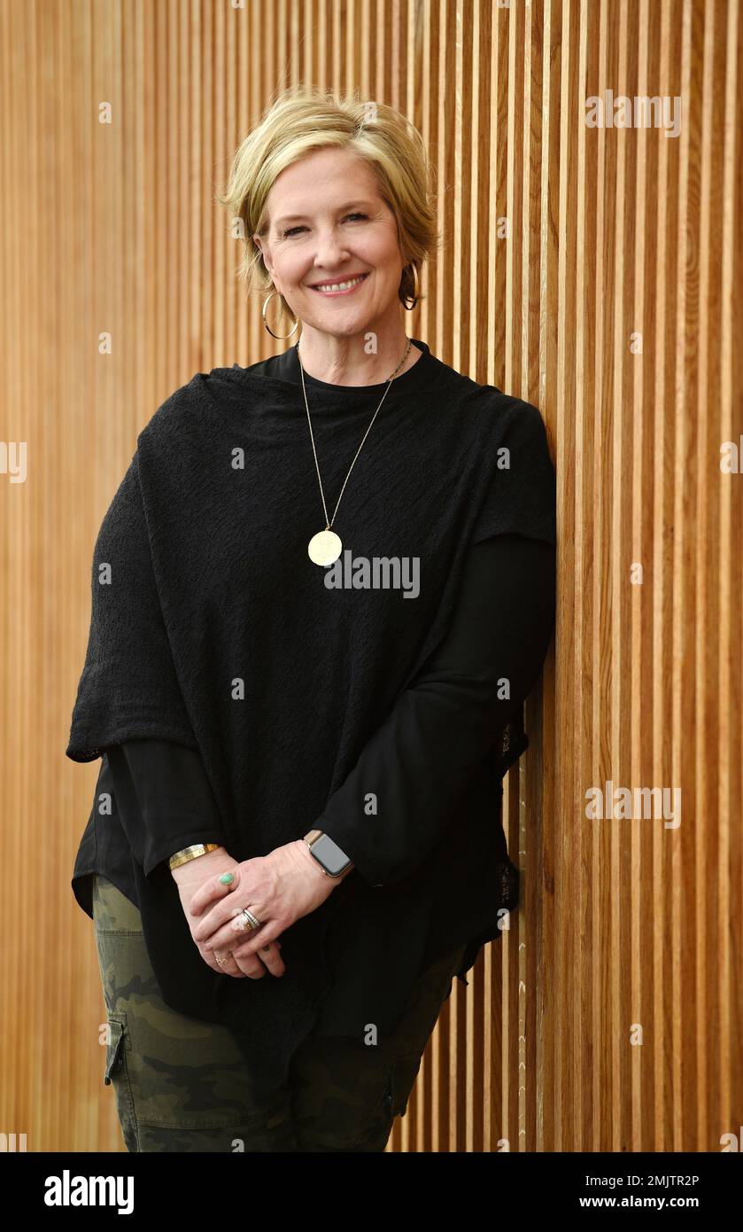 In this April 16, 2019 photo, research professor Brene Brown, star of ...