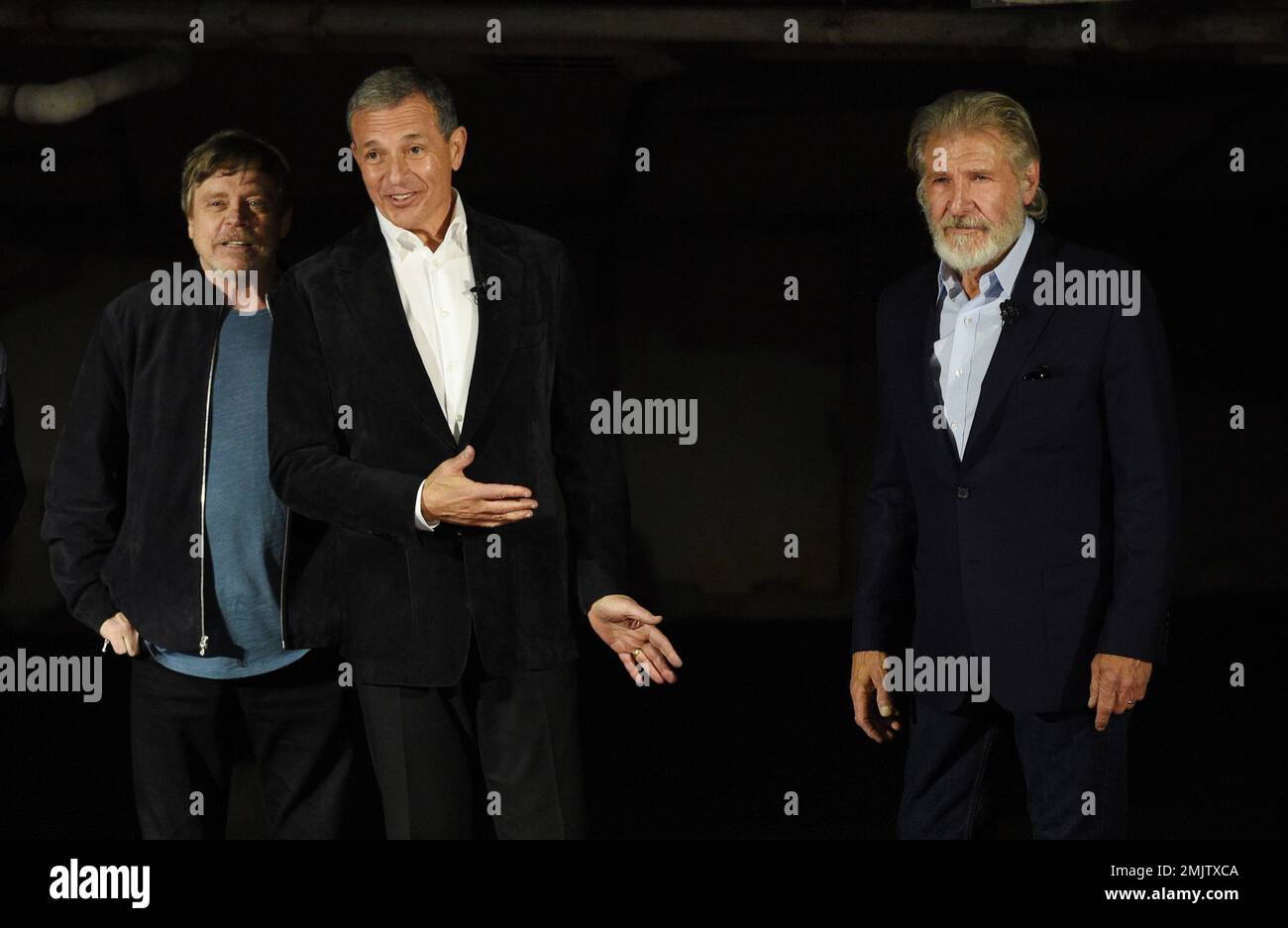 Walt Disney Co. Chairman and CEO Bob Iger, center, introduces "Star ...