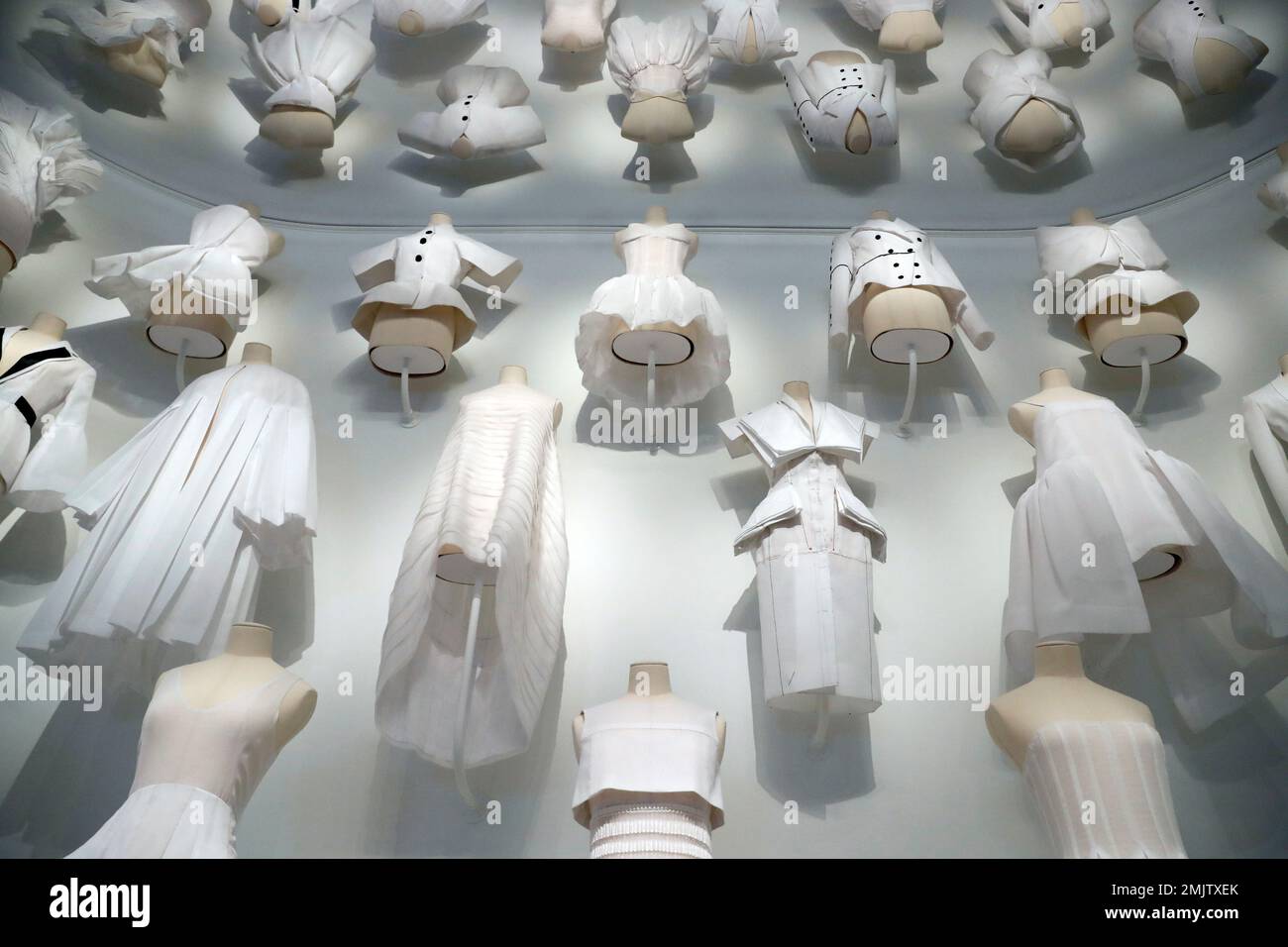 The early creation process of Christian Dior dresses that are part of ...