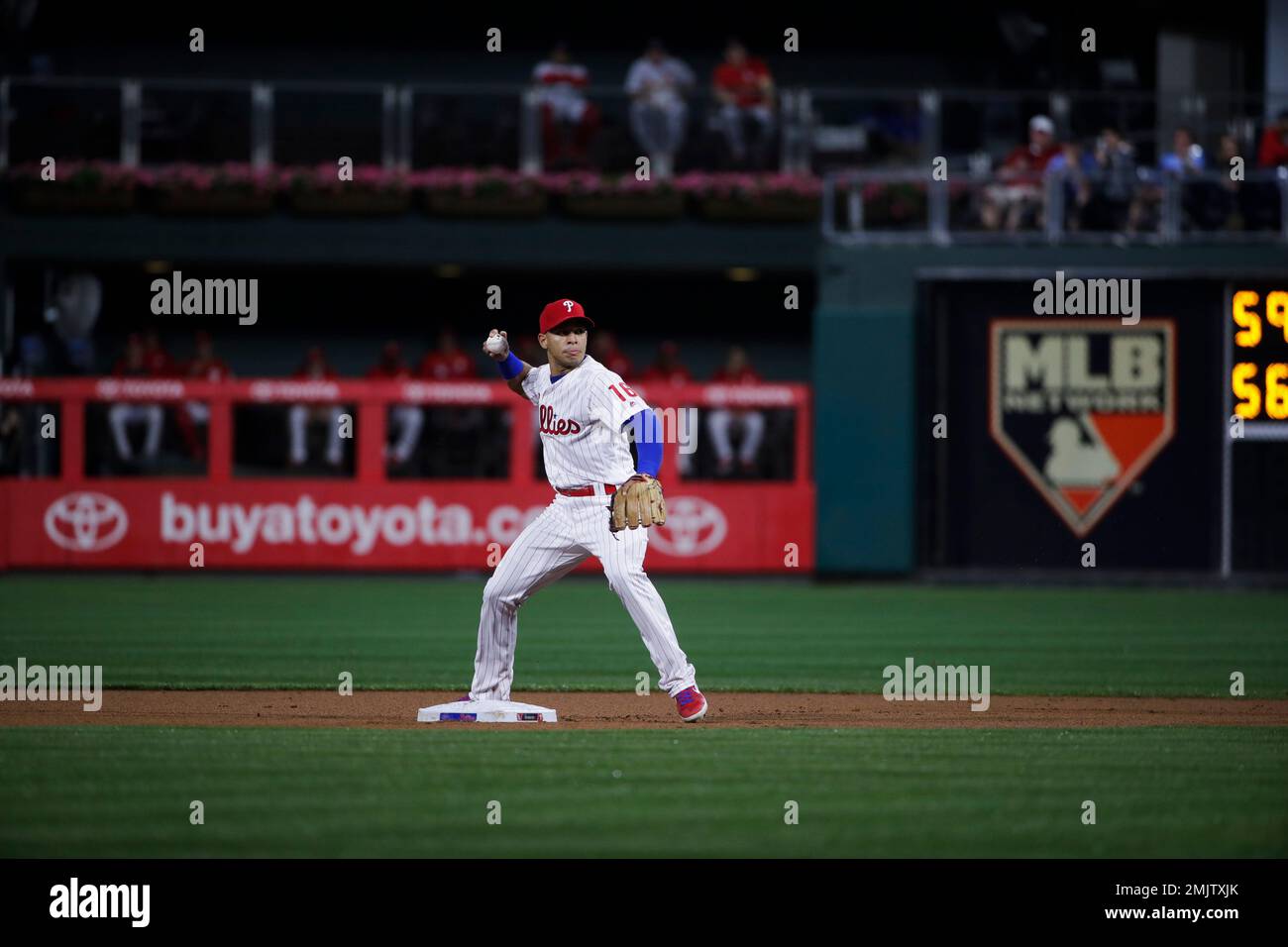 Philadelphia Phillies' Cesar Hernandez in action during a baseball game ...