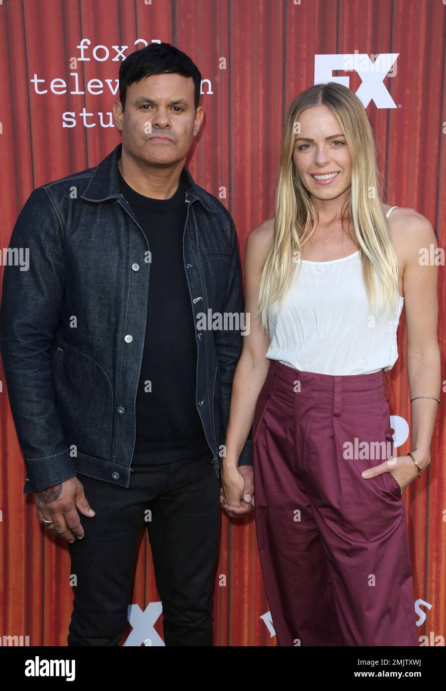 Elgin James, left, and Elizabeth James arrive at the "Mayans M.C." FYC ...