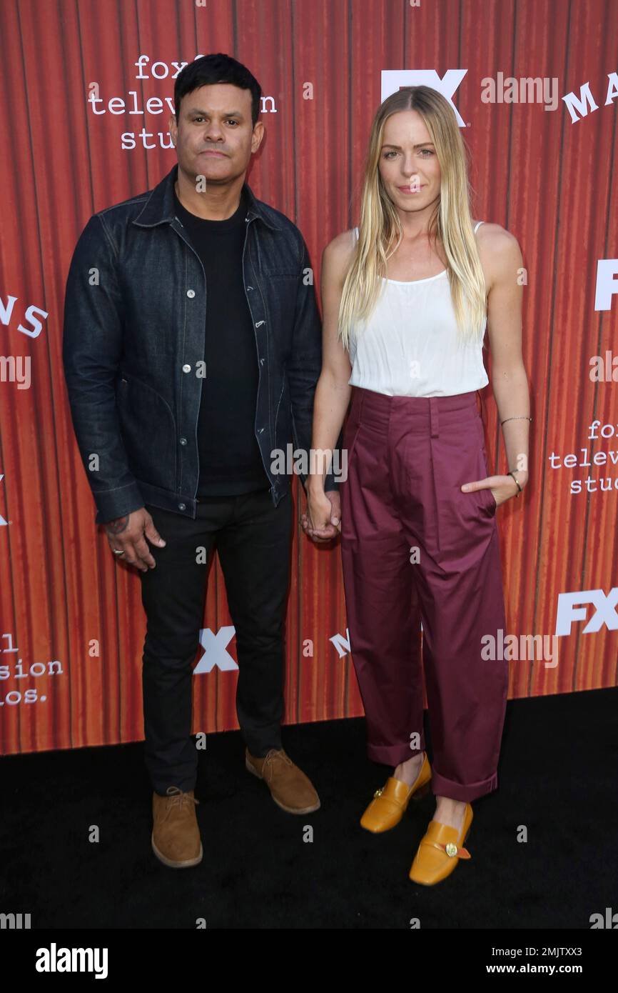 Elgin James, left, and Elizabeth James arrive at the "Mayans M.C." FYC ...