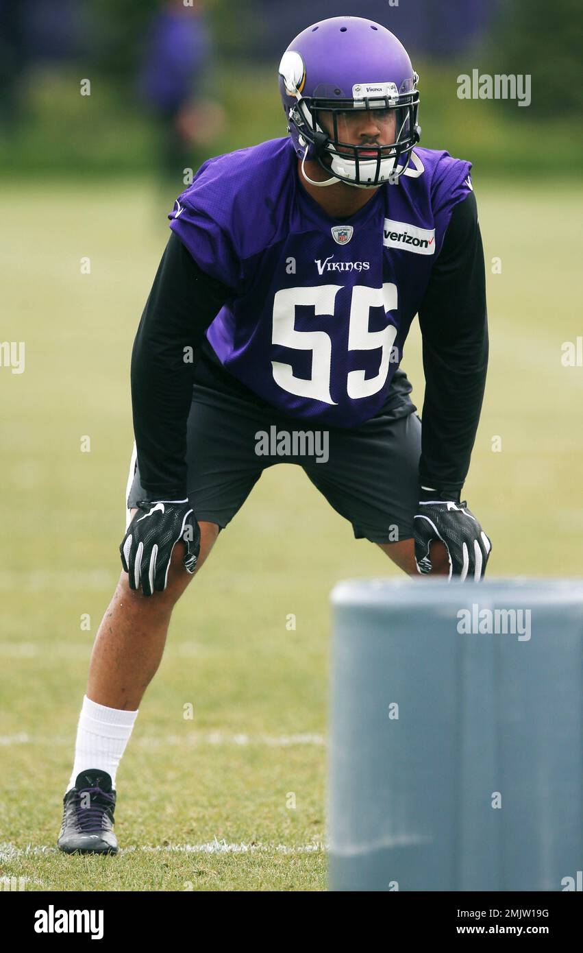 Minnesota Vikings outside linebacker Anthony Barr takes part in ...