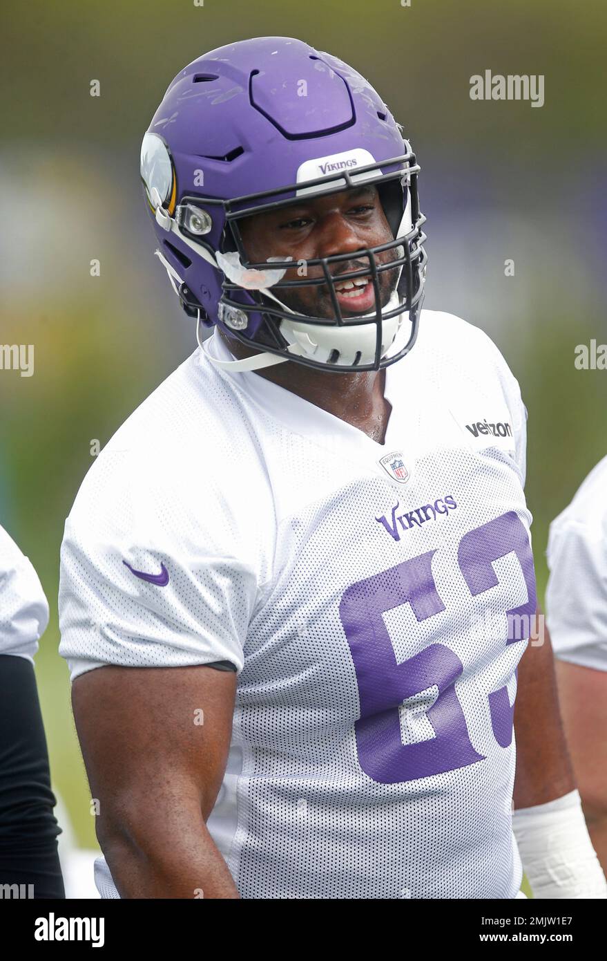 Minnesota Vikings offensive guard Danny Isidora takes part in workouts ...