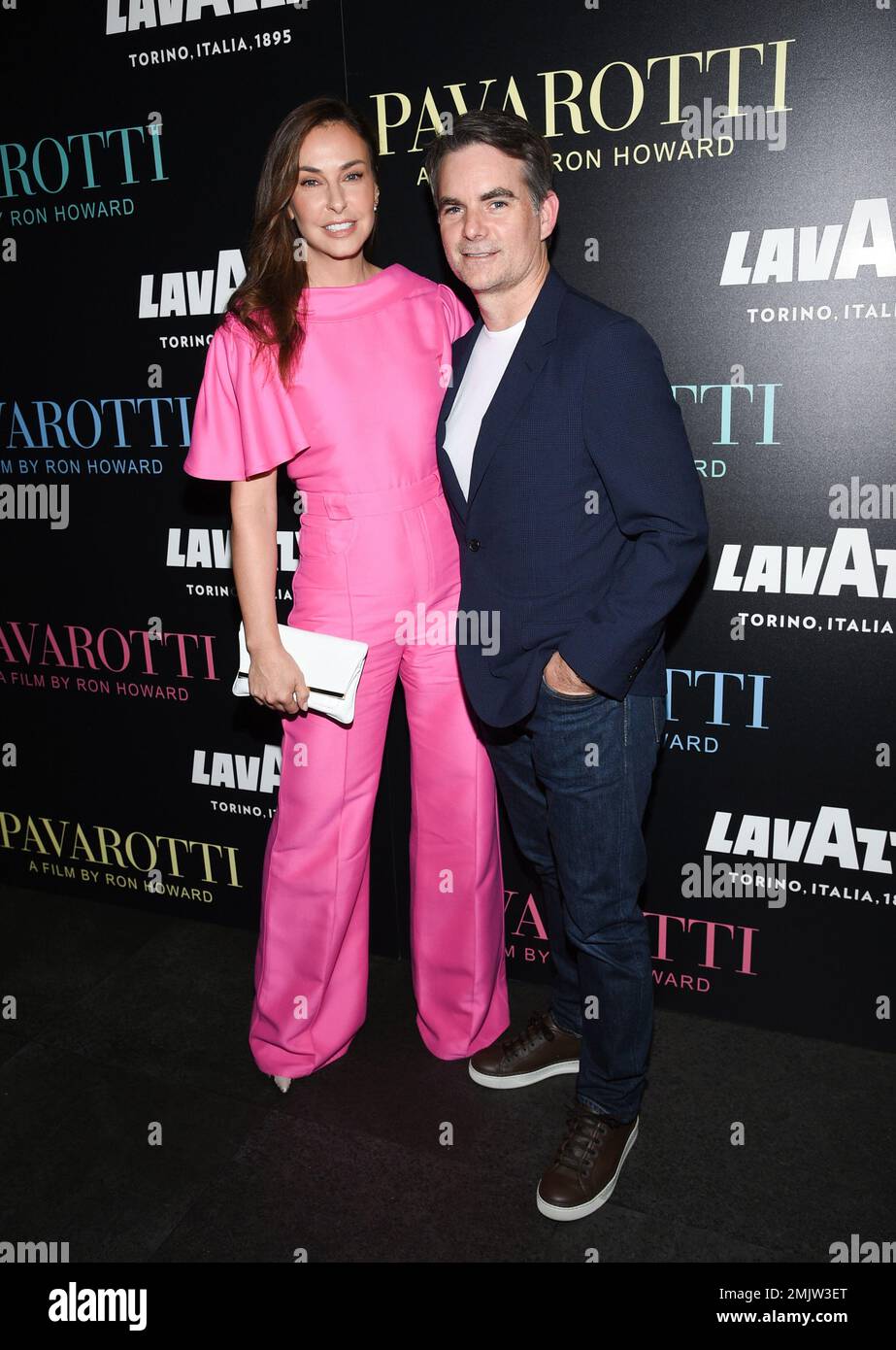 Race car driver Jeff Gordon and wife Ingrid Vandebosch attend a special ...