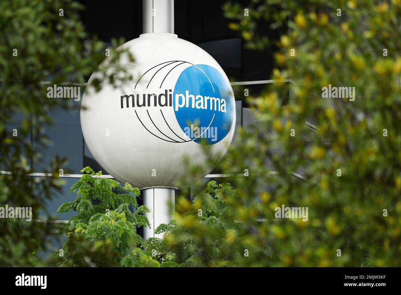 This Thursday, May 16, 2019, photo shows the exterior of a Mundipharma building in Singapore. As ...