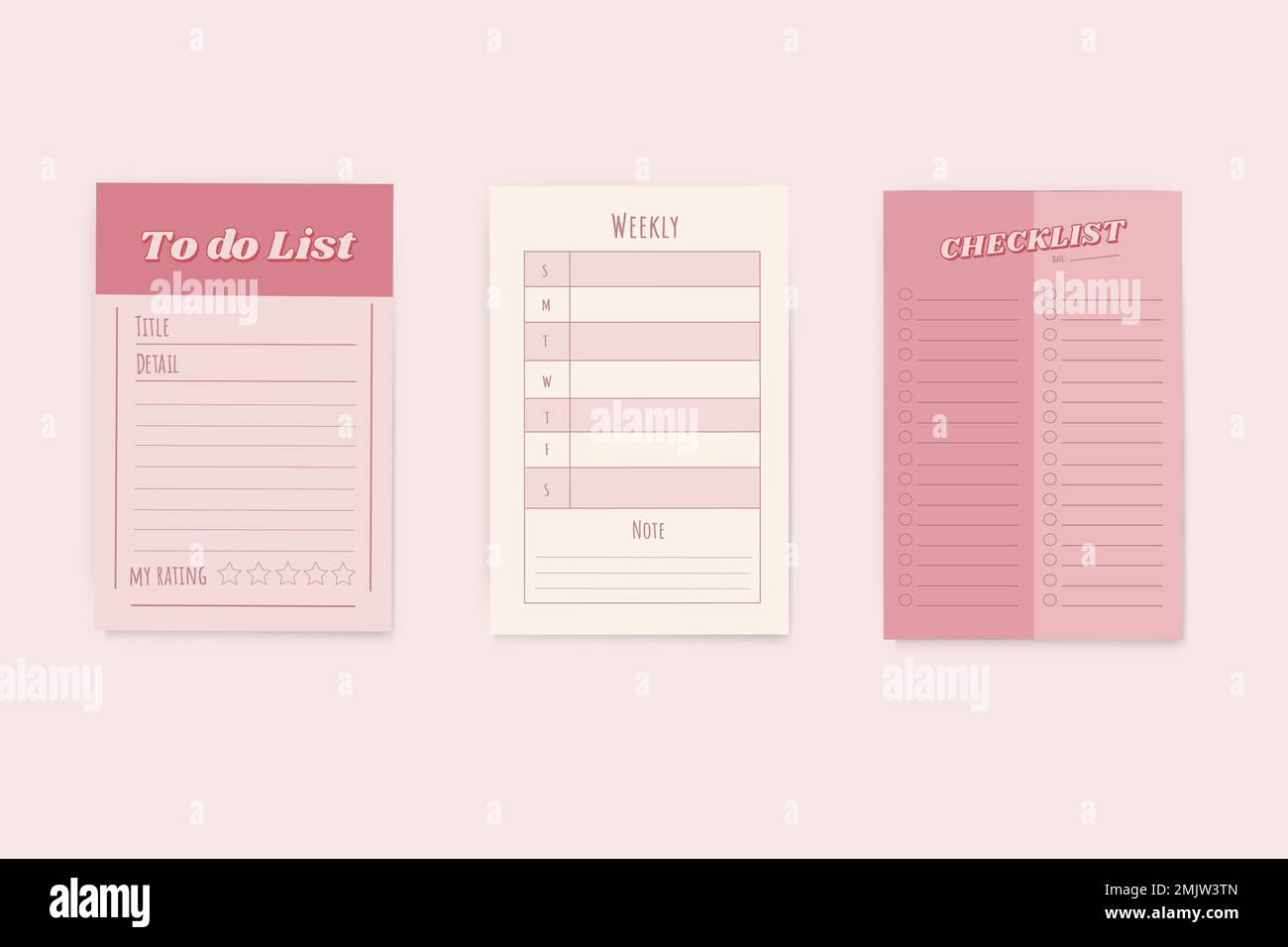 Girly planner Stock Vector Images - Alamy