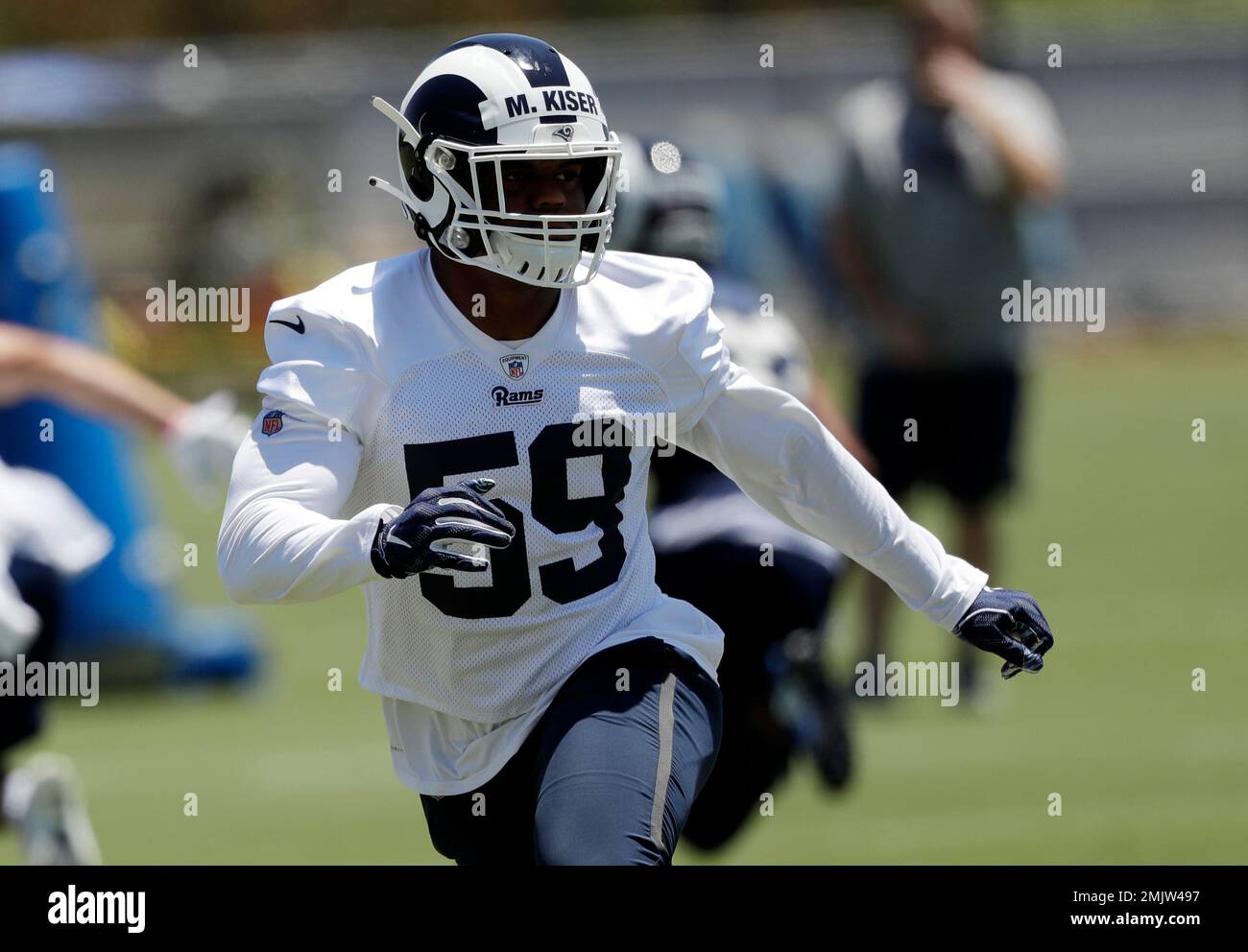Los Angeles Rams linebacker Micah Kiser (59) during an NFL football ...