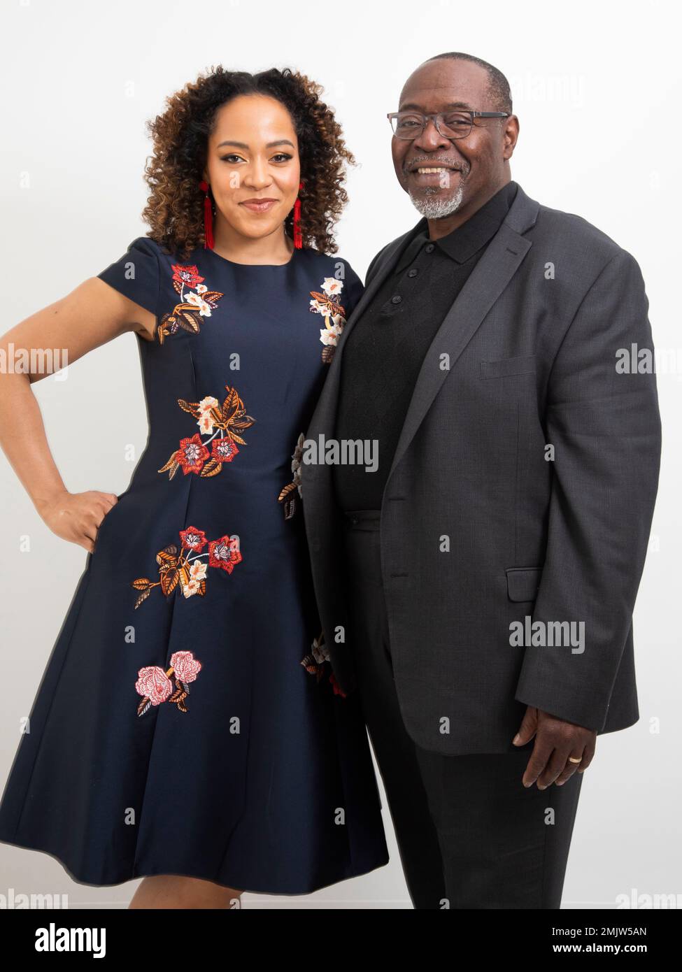 This April 12, 2019 photo shows actress Lilli Cooper, left, posing for ...