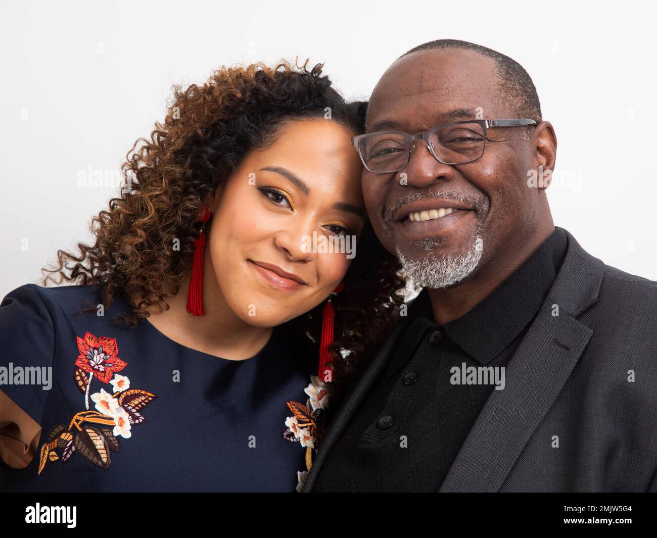 This April 12, 2019 photo shows actress Lilli Cooper, left, posing for ...