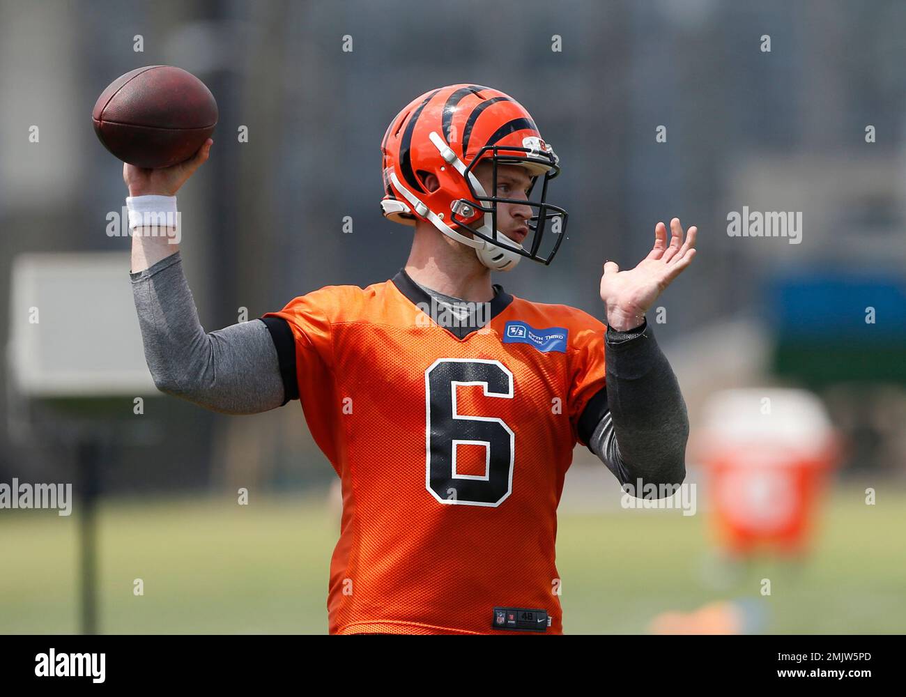 Cincinnati Bengals quarterback Jeff Driskel passes during an NFL ...